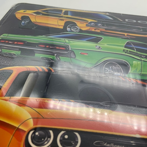 Dodge | Wall Decor | Dodge Challenger Muscle Car Line Up Embossed Metal ...